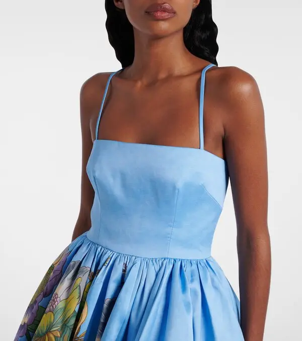 ALEMAIS Alémais Donata Floral Minidress - Blue