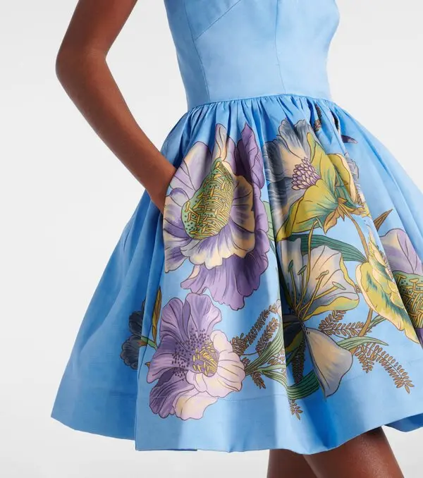 ALEMAIS Alémais Donata Floral Minidress - Blue