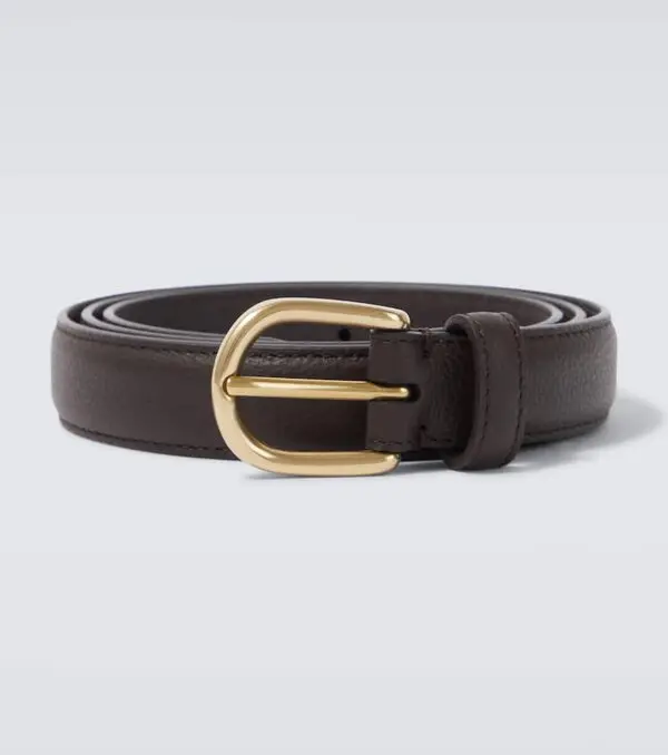 SAMAN AMEL Cardon Leather Belt - Brown