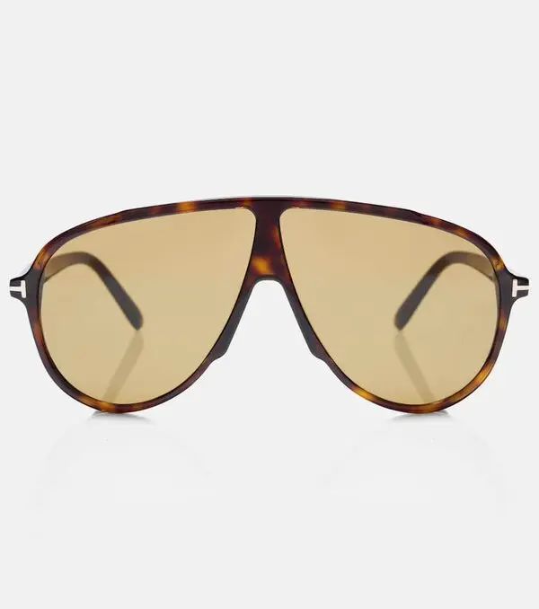 TOM FORD Vladimir T Icon Aviator Sunglasses - Brown