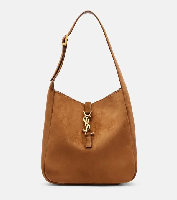 Saint Laurent Le 5 À 7 Small Suede Shoulder Bag - Brown