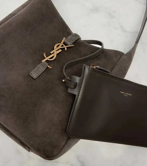 Saint Laurent Le 5 À 7 Supple Small Shoulder Bag - Grey