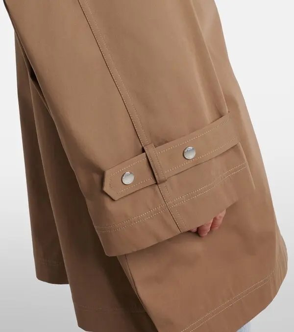 TOTEME Oversized Cotton Jacket - Brown