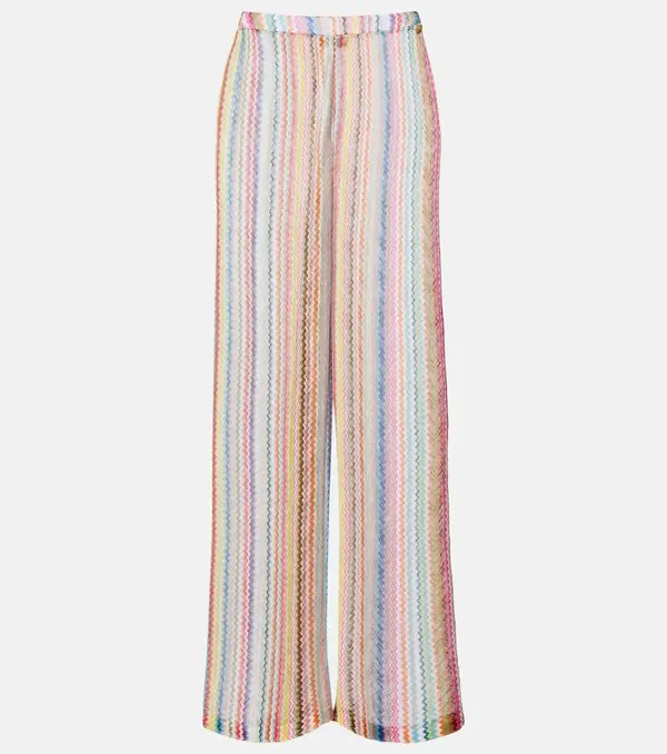 Missoni Zigzag Palazzo Pants - Multicoloured