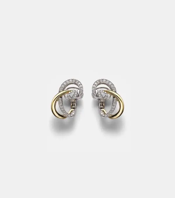 Yeprem En Strada 18kt Earrings With Diamonds - Gold