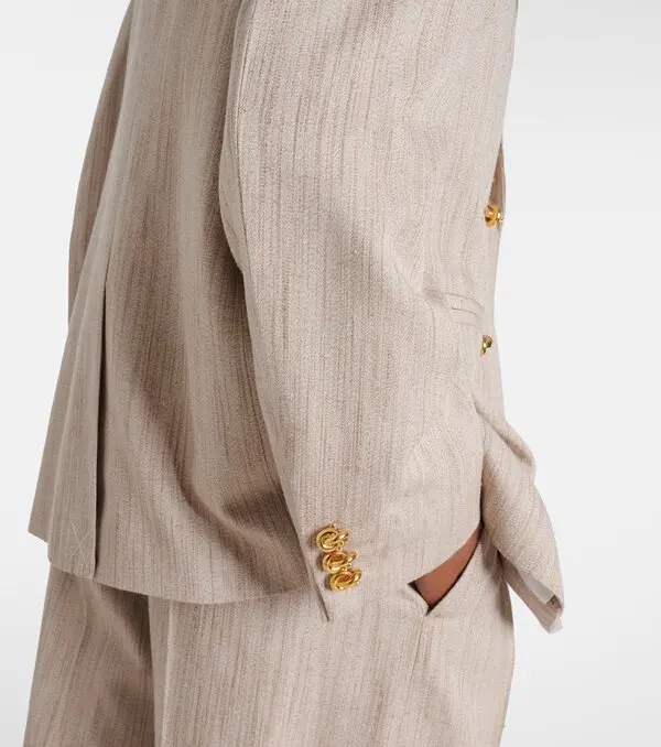Bottega Veneta Knot Single-breasted Blazer - Beige