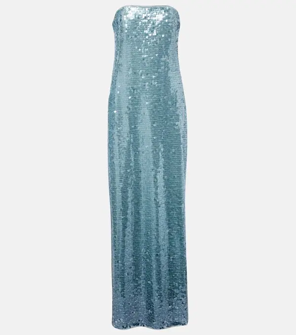 Simkhai Leilani Sequined Gown - Blue
