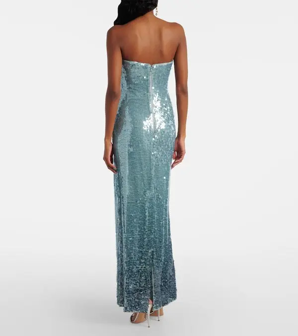 Simkhai Leilani Sequined Gown - Blue