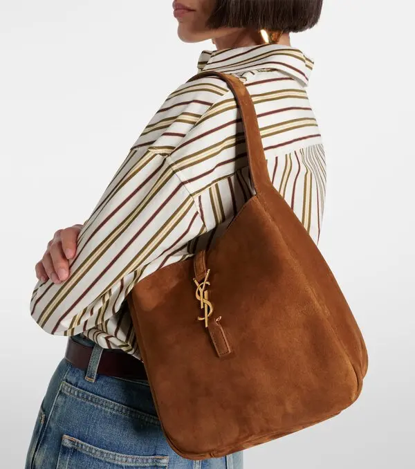 Saint Laurent Le 5 A 7 Supple Small Suede Shoulder Bag - Brown