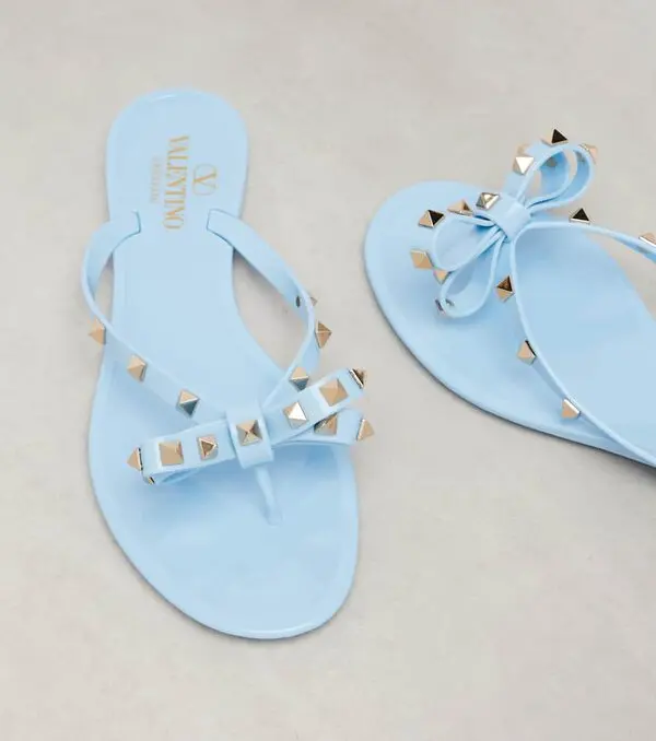 Valentino Garavani Rockstud Pvc Thong Sandals