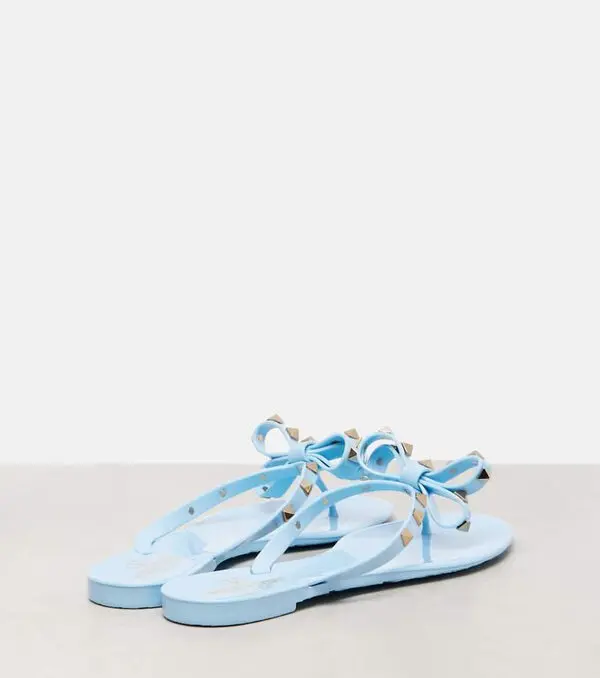 Valentino Garavani Rockstud Pvc Thong Sandals