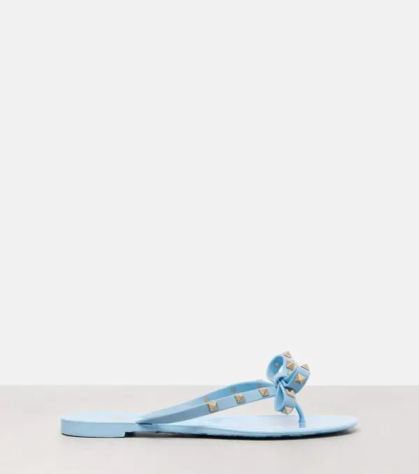 Valentino Garavani Rockstud Pvc Thong Sandals