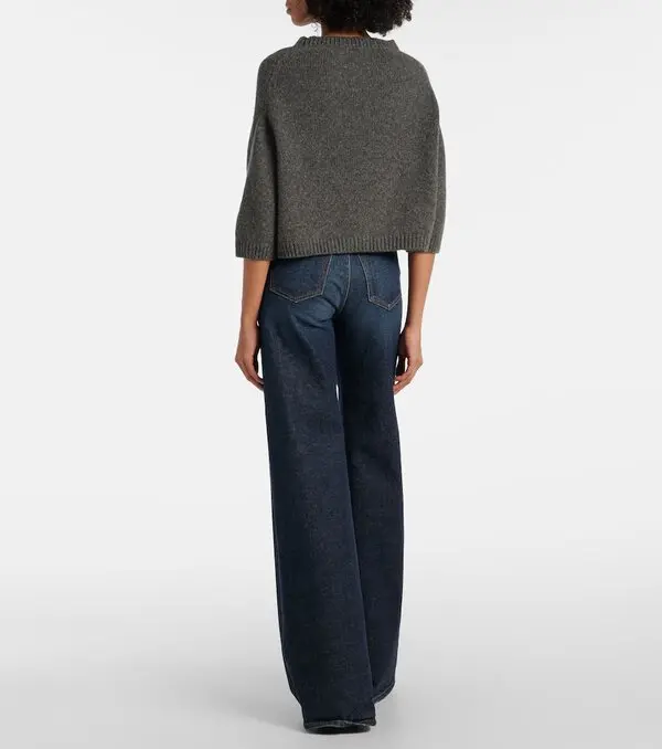 Khaite Sabina Cashmere Sweater - Grey