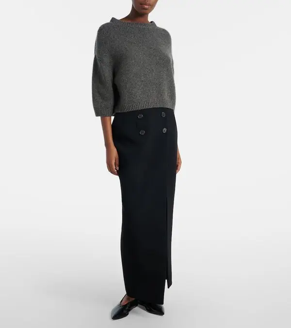 Khaite Sabina Cashmere Sweater - Grey