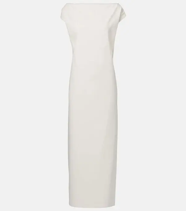 Khaite Ayame Open-back Cotton Maxi Dress