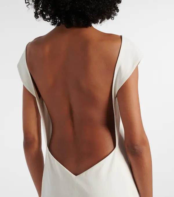 Khaite Ayame Open-back Cotton Maxi Dress