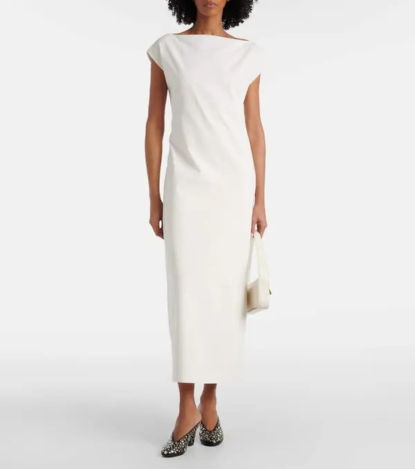 Khaite Ayame Open-back Cotton Maxi Dress