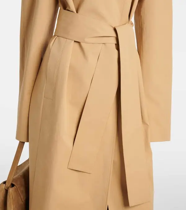 Khaite Lagden Cotton Gabardine Coat
