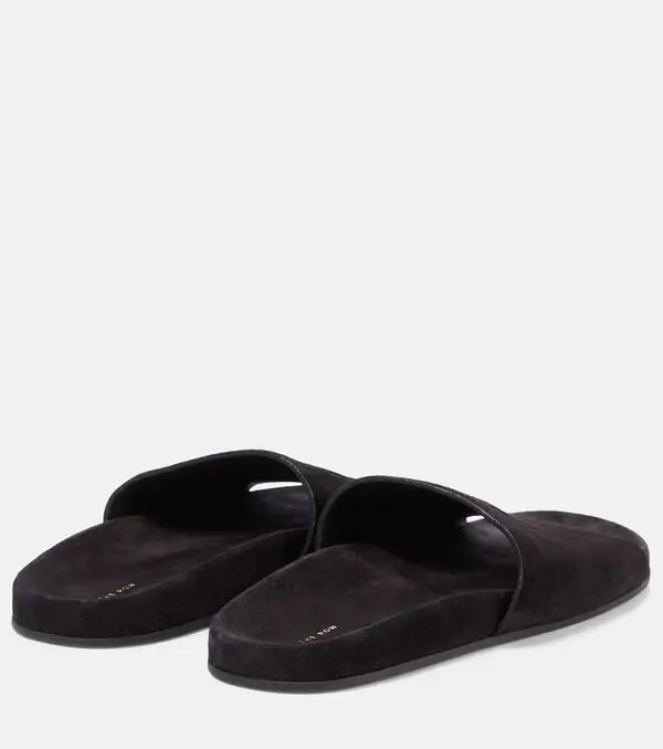 THE ROW Hugh Suede Slides