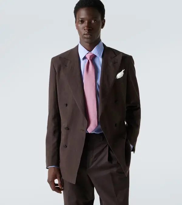 Charvet Silk Jacquard Tie - Pink