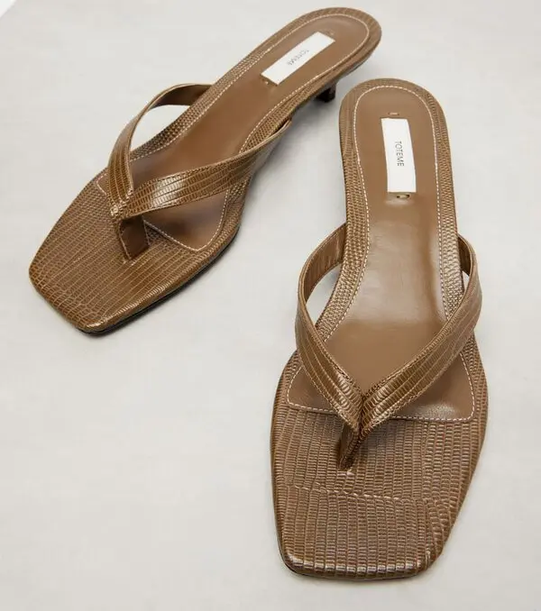 TOTEME Leather Thong Sandals
