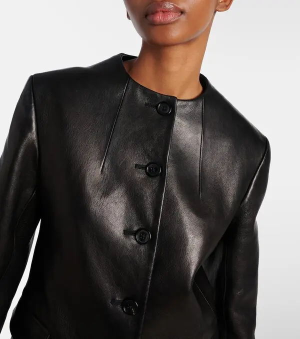 Khaite Jameson Leather Jacket