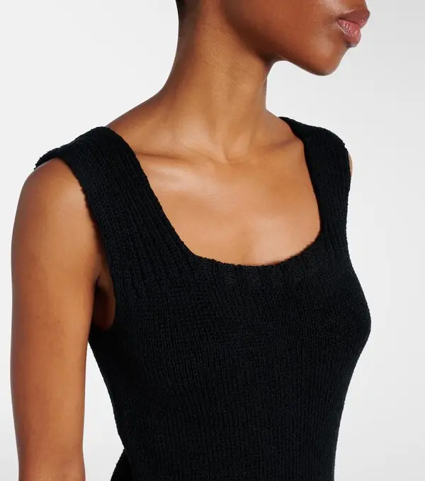 Khaite Wil Knitted Top - Black