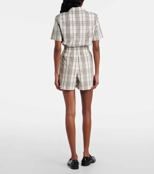 Burberry Check Cotton Shorts