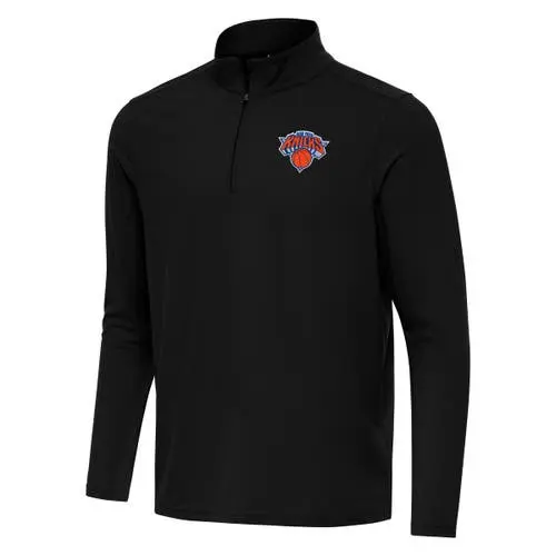 ANTIGUA New York Knicks Intent Quarter-zip Top