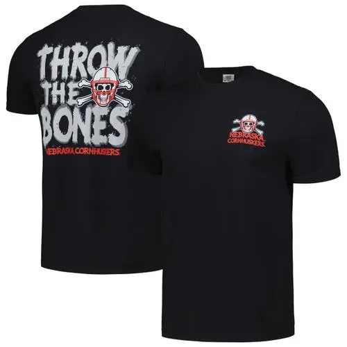 IMAGE ONE Nebraska Huskers Hyper Local Throw The Bones T-shirt