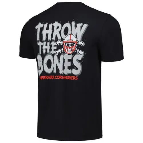 IMAGE ONE Nebraska Huskers Hyper Local Throw The Bones T-shirt