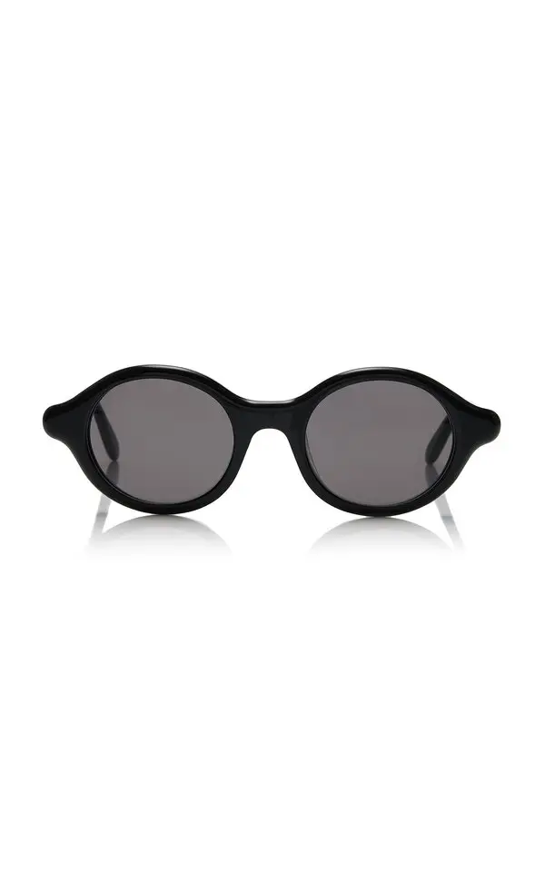 Loewe Epsilon Slim Round-frame Sunglasses - Grey