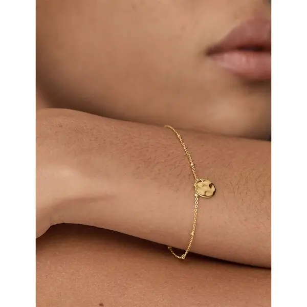 Monica Vinader Siren Muse Disc Chain Bracelet - Gold