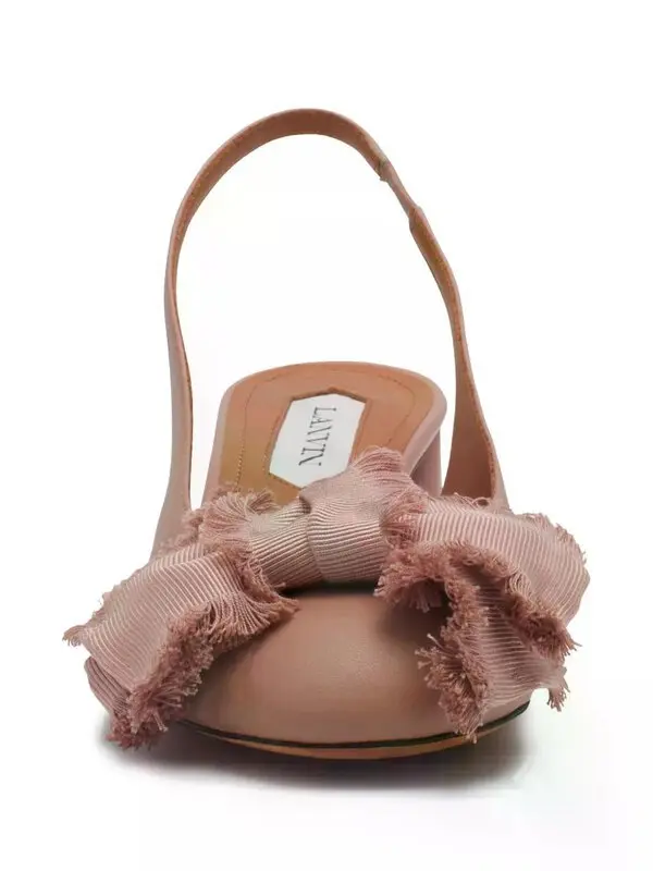 LANVIN Leather Slingback Pumps - Pink