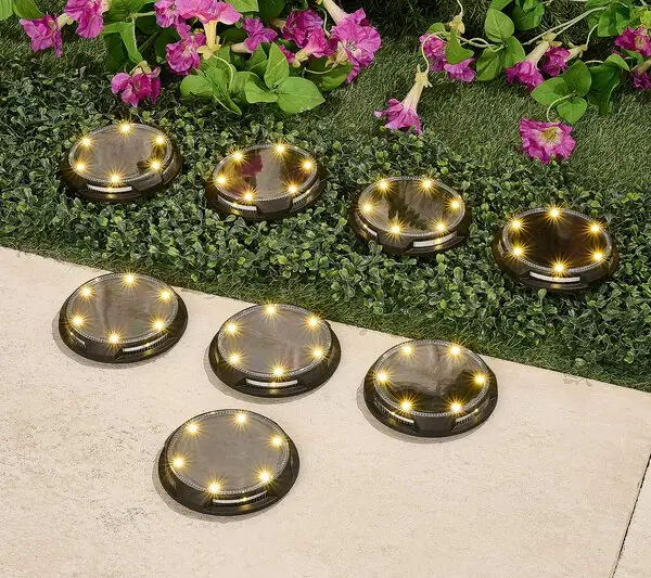 ENERGIZER 8-pc 20-lumen Solar Disc Lights With Color-on-demand - One-color