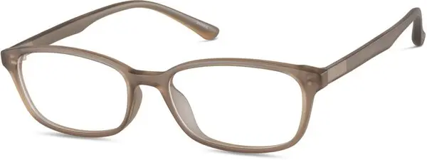Zenni Rectangle Eyeglasses Full Rim Frame - Brown