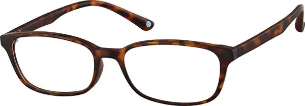 Zenni Rectangle Eyeglasses Full Rim Frame - Tortoiseshell