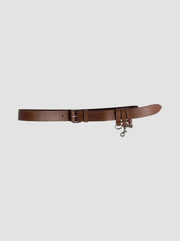Miu Miu Leather Belt - Brown