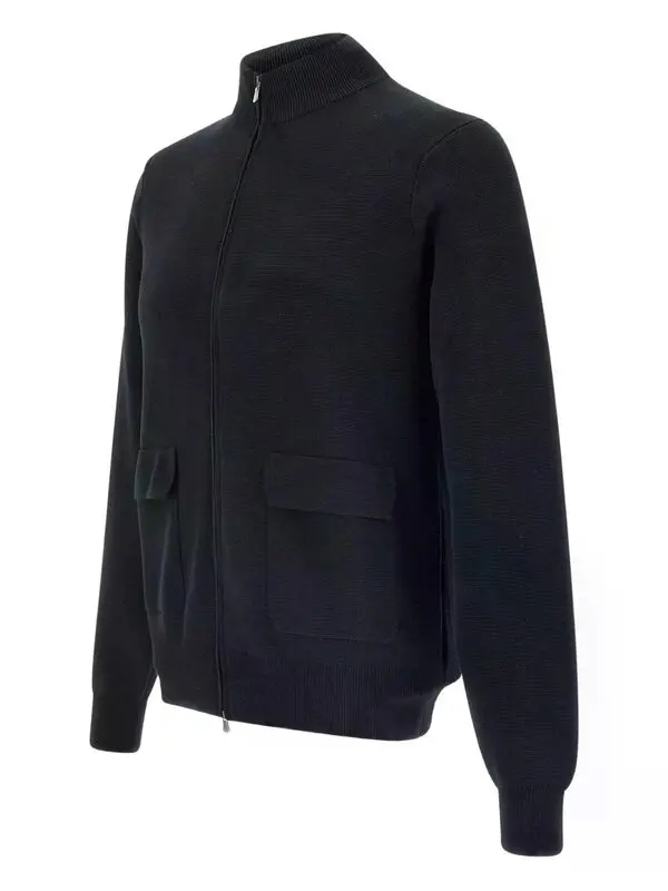 FILIPPO DE LAURENTIIS Zip-up Cardigan - Black