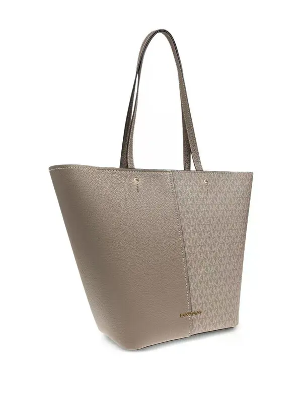 Michael Kors Logo-print Canvas Tote - Brown