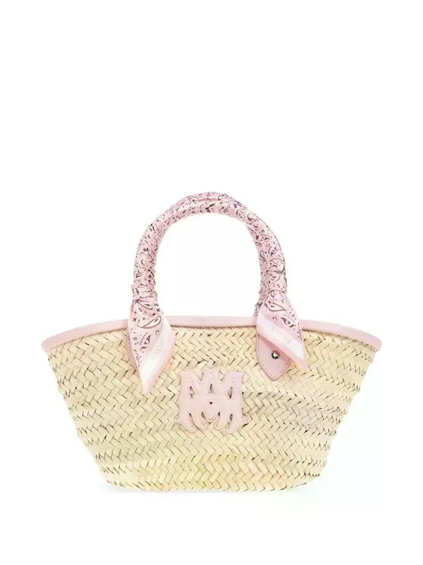 Amiri Woven Raffia Tote