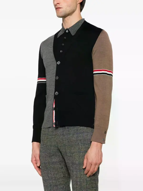 Thom Browne Rwb-stripe Wool Shirt