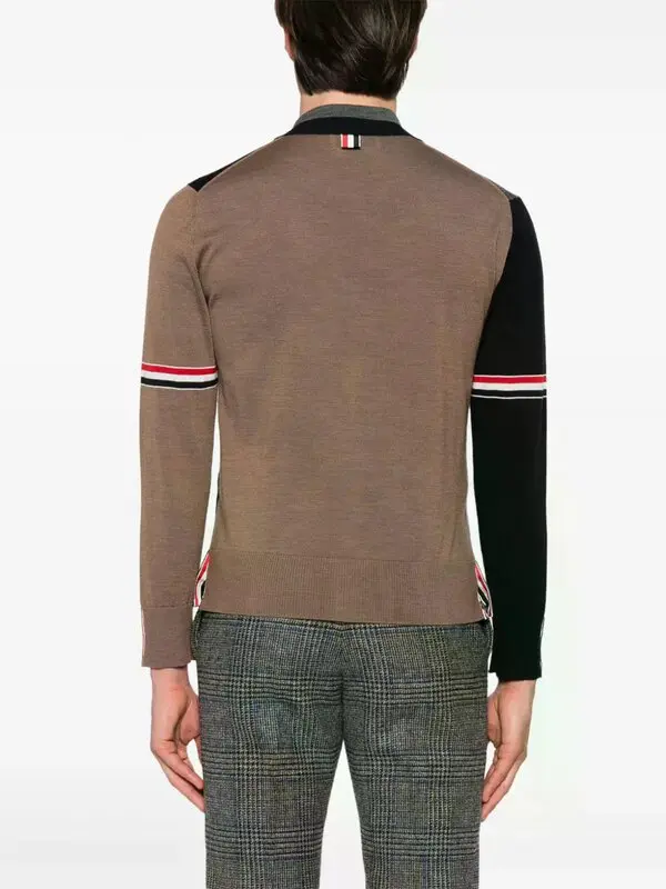 Thom Browne Rwb-stripe Wool Shirt