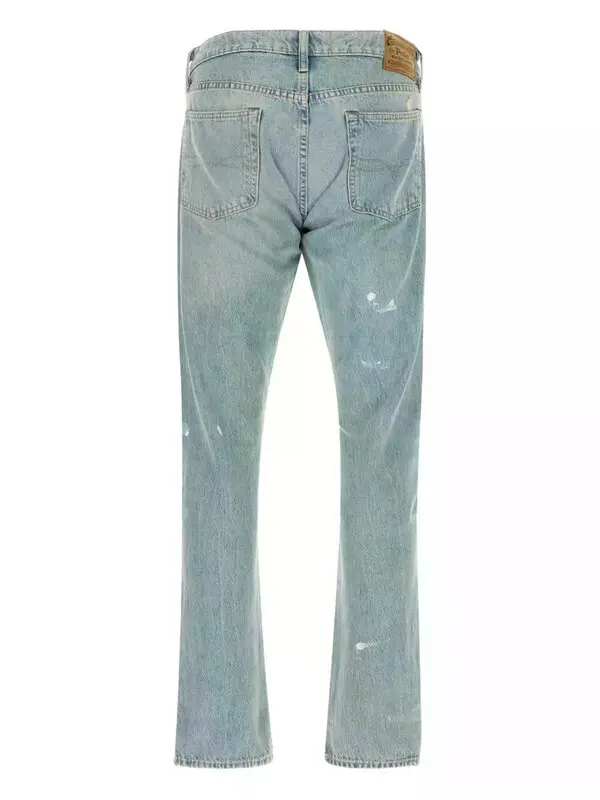 Polo Ralph Lauren Paint-splattered Straight Jeans - Blue