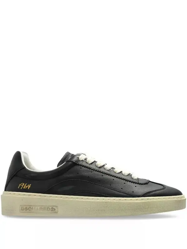 Dsquared2 Leather Sneakers - Black