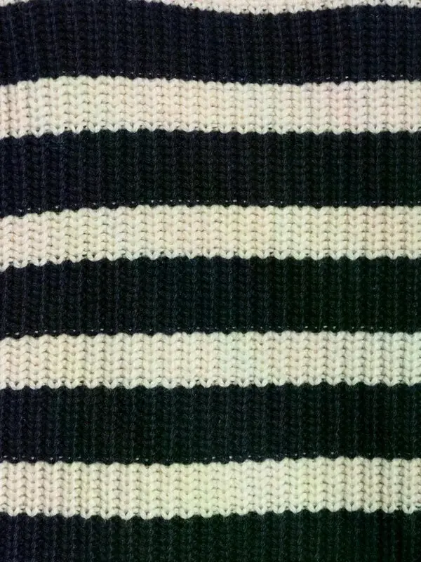 Munthe Striped Cotton-wool Blend Sweater - Blue