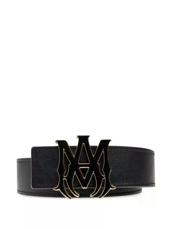 Amiri Reversible Leather Belt - Black