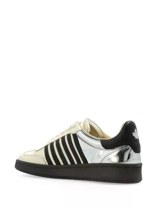 Dsquared2 Panelled Leather Sneakers - Neutrals