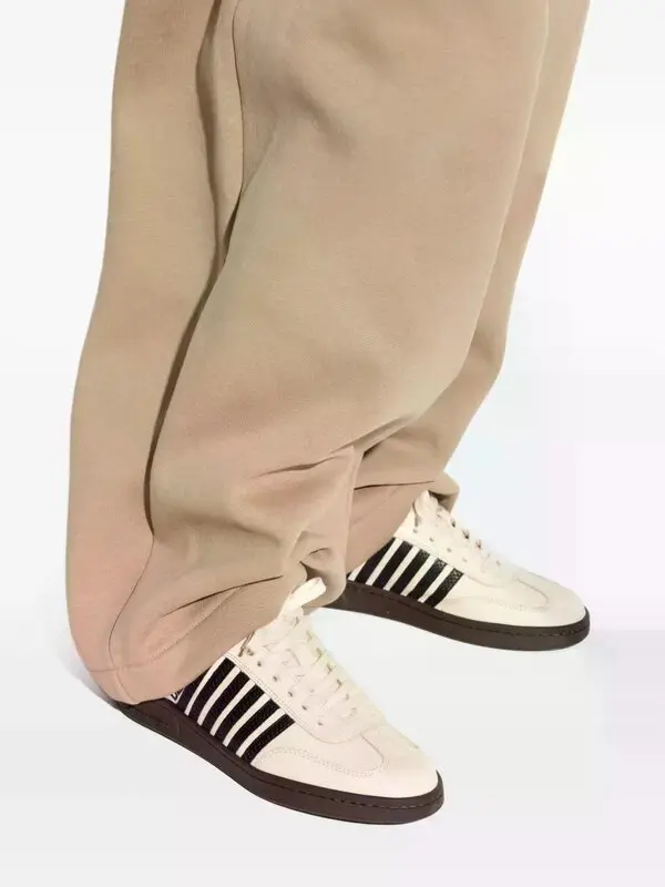 Dsquared2 Panelled Leather Sneakers - Neutrals