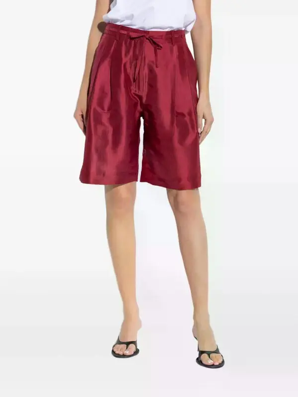 Munthe Satin Pleated Shorts